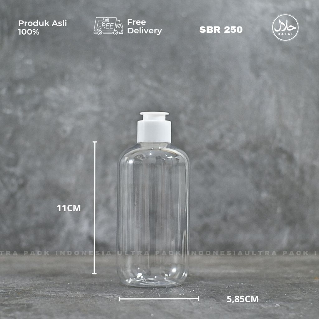 Jual KEMASAN BOTOL FLIPTOP ISI ULANG - BOTOL PET SBR 250ML CLEAR + FLIP TOP JAMUR | Shopee Indonesia