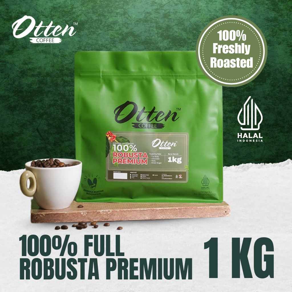 Jual Kopi 100% Full Robusta Premium House Blend 1kg Biji / Bubuk Otten ...