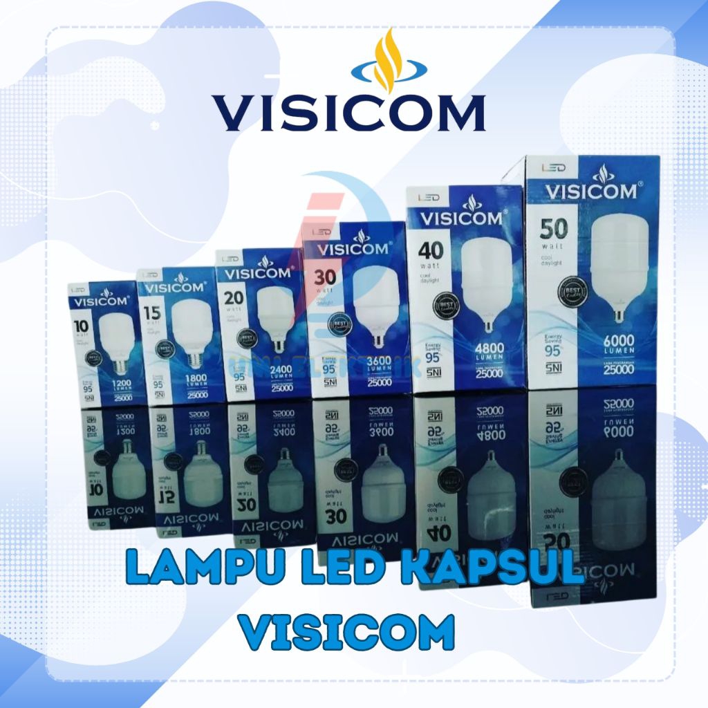 Jual VISICOM LAMPU LED KAPSUL 10/15/20/30/40/50 watt visicom | Shopee ...