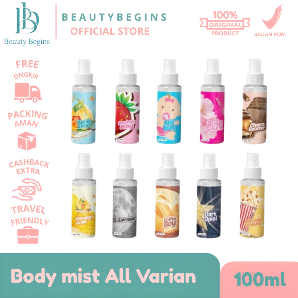 Jual BB - [BPOM] Parfum Body Mist Milofa 100ml Body Mist Coklat 100ml ...