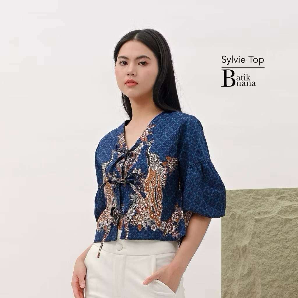 Jual Sylvie Top - Batik Wanita - Atasan Batik Modern - Blouse Batik ...