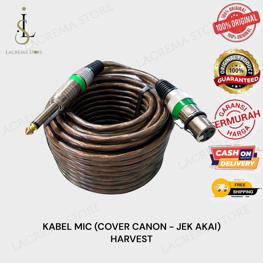 Jual KABEL MIC HARVEST / KABEL MICROPHONE 1M, 2M, 3M, 5M,10M,15M ...