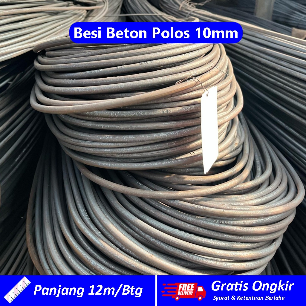 Jual Besi Beton Polos 10mm / Besi Polos 10 / Besi Polos SNI / Besi ...