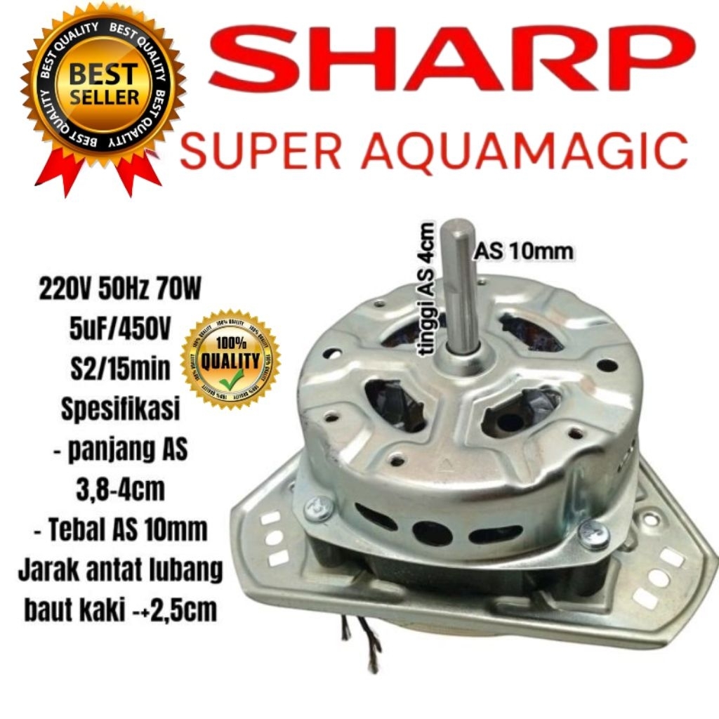 Jual ALL TYPE SHARP Motor Dinamo Spin Pengering Mesin Cuci SHARP Super ...