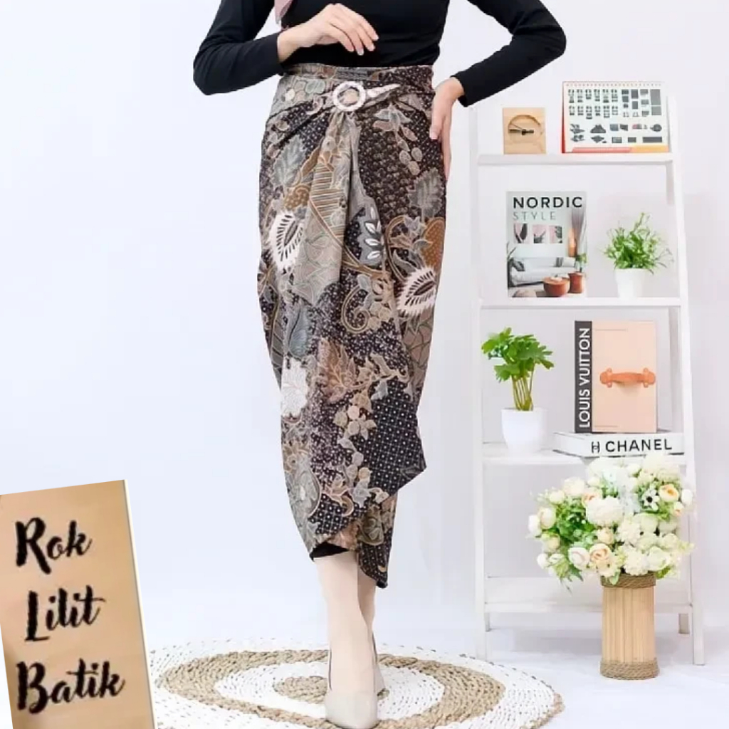 Jual Rok Lilit Batik Free Ring Cantik/ Kebaya Wisuda modern Warna Merah ...