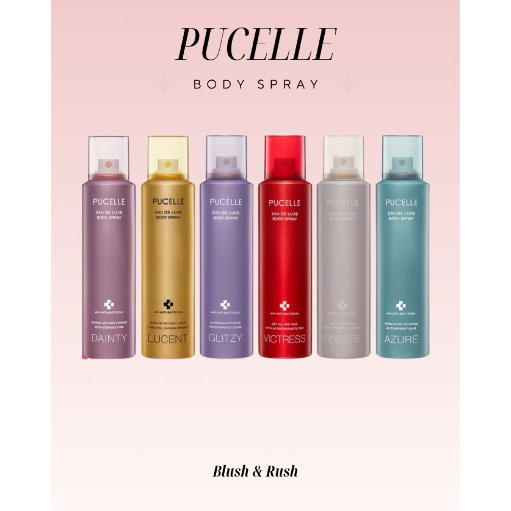 Jual Pucelle Eau De Luxe Body Spray Long Lasting | Shopee Indonesia