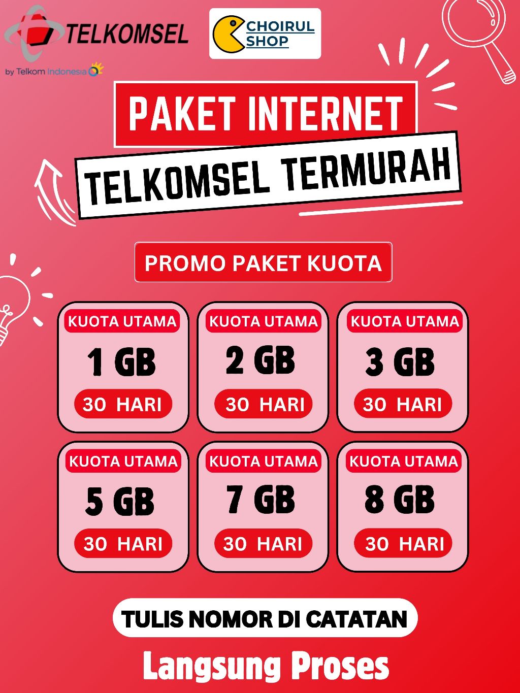 Jual Paket Data Telkomsel 30 Hari / Kuota Data Telkomsel | Shopee Indonesia