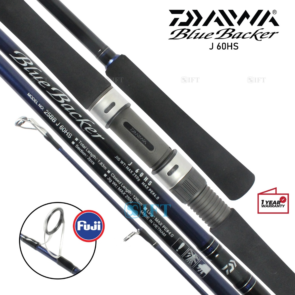 Jual Joran DAIWA BLUE BACKER [2025] J 60HS 60HB 180cm | Fuji Guides + Seat | ButtJoint OH ...