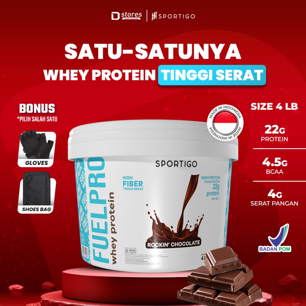 Jual Sportigo Whey Protein Fuel Pro 4lb Bstores Suplemen Otot Gym ...