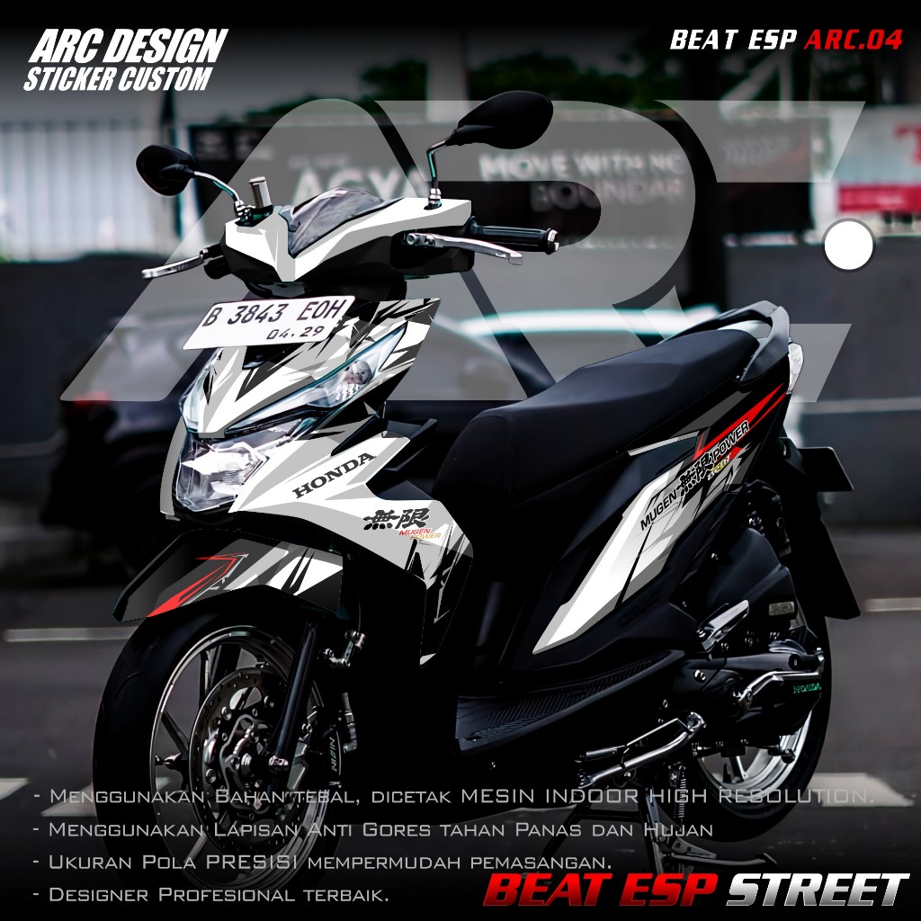 Jual (PROMO COD) TERBARU Decal Sticker Honda Beat Esp Street 2016 2017 ...