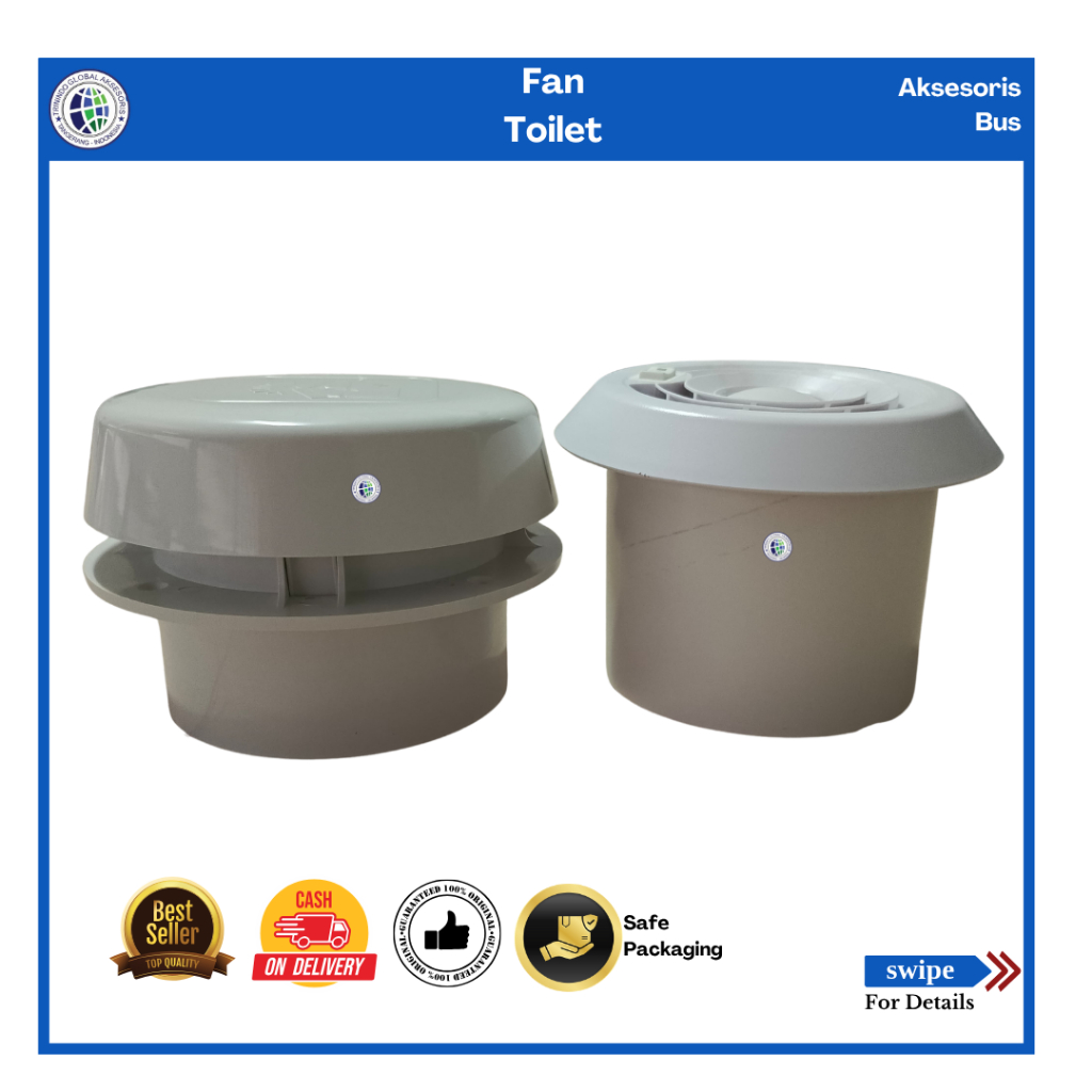 Jual Flatner exhaus Fan Toilet bus/exhaus fan smoking area/Pembuangan ...