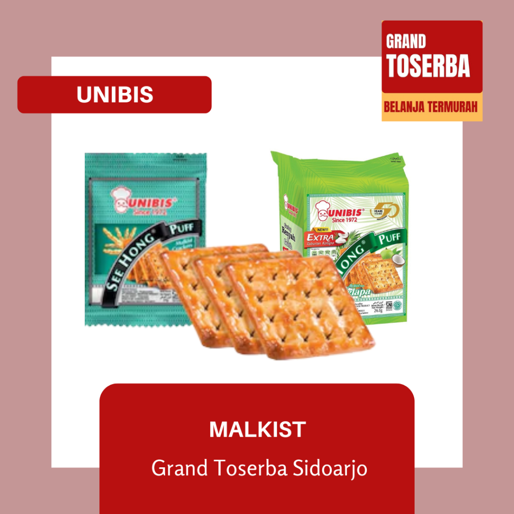 Jual UNIBIS MALKIST CRACKERS 252g & NALKIST RASA KELAPA 263g / BISKUIT ...