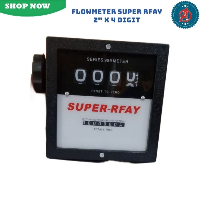 Jual Flowmeter Super-Fray 2 Inch x 4 Digit / Flowmeter Solar 2 Inch ...
