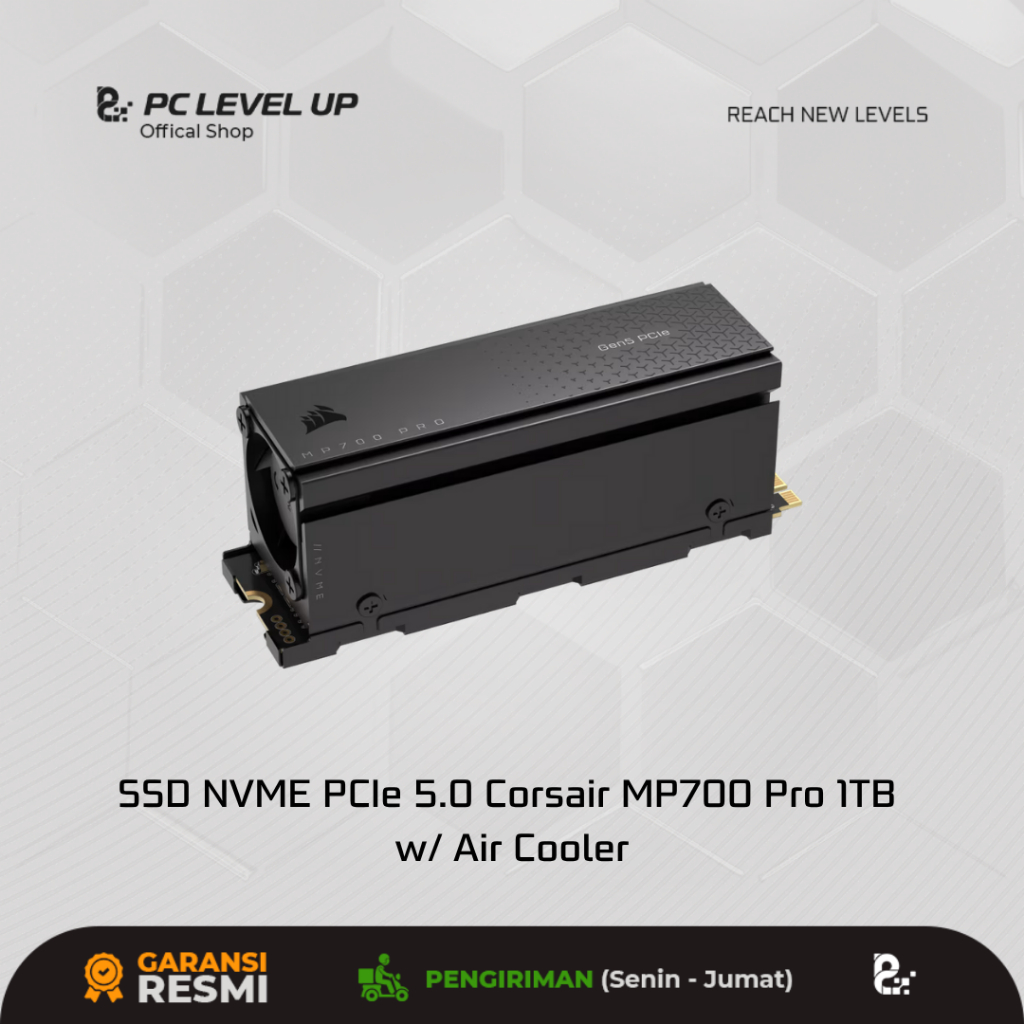 Jual SSD NVMe PCIe 5.0 Corsair MP700 Pro w/ Air Cooler 1TB | Shopee ...