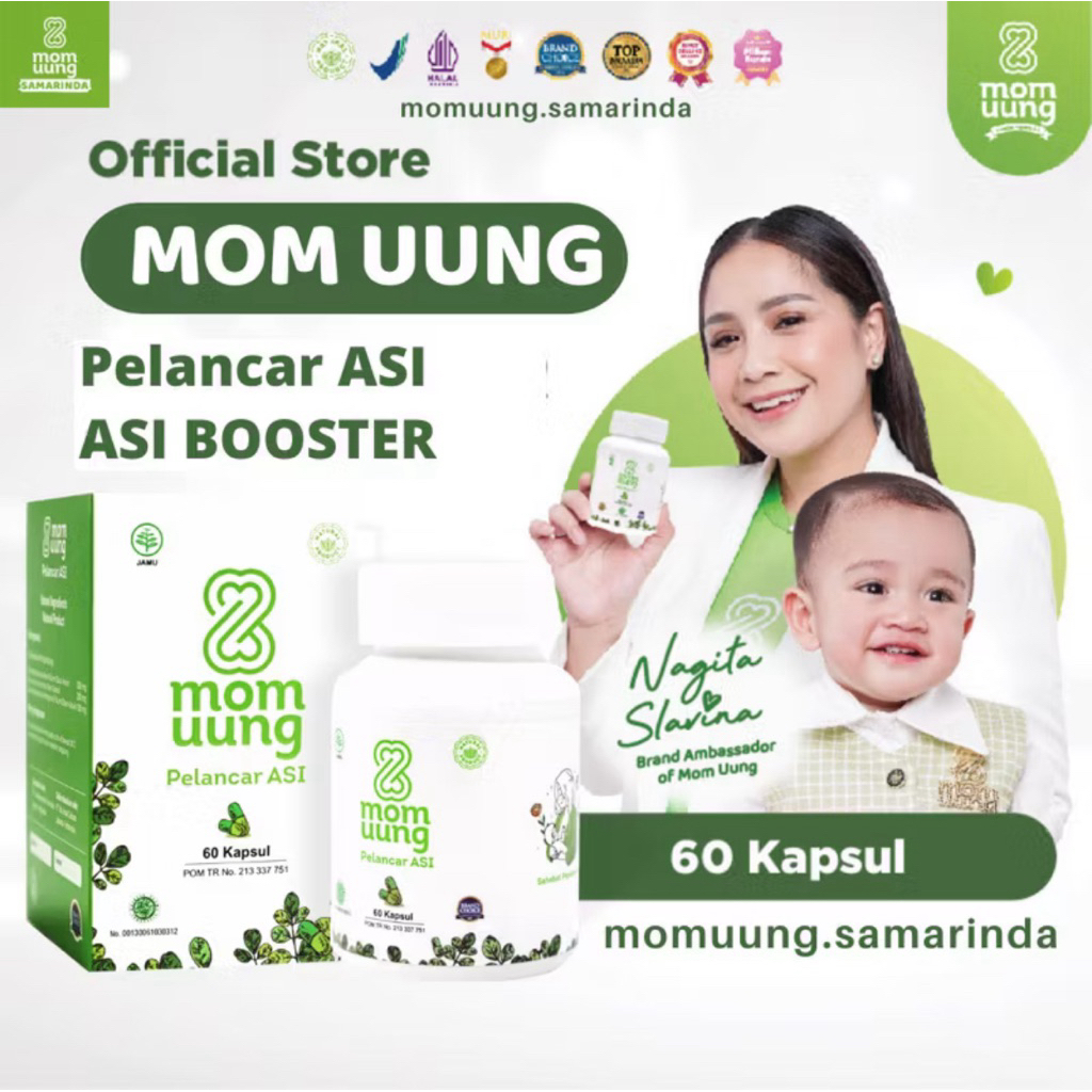 Jual MOM UUNG Pelancar ASI Booster ASI MOMUUNG 30 Kapsul BPOM Kelor cap ...