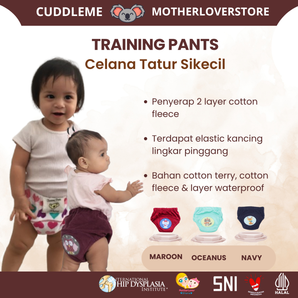 Jual Adjustable Training Pants cuddle Me Toilet Training Pants Celana ...