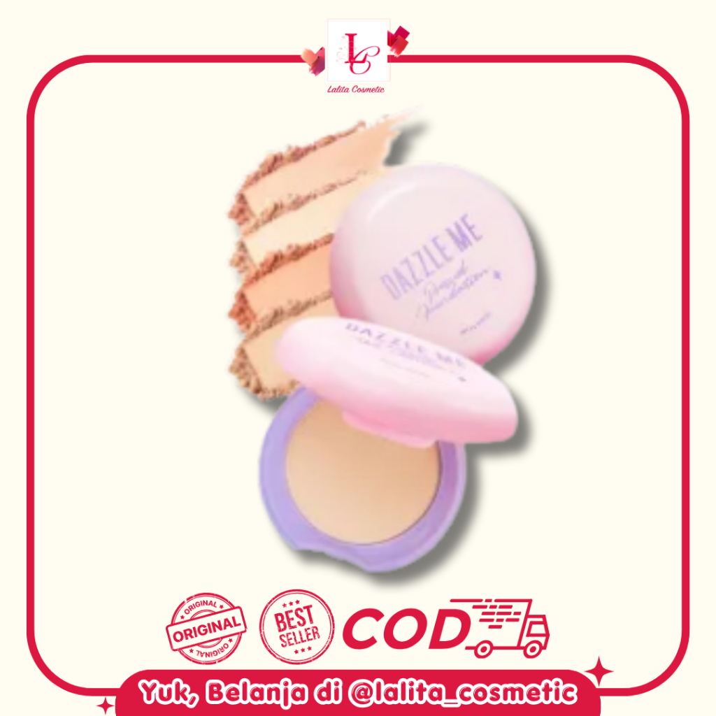 Jual DAZZLE ME Muse Pressed Foundation Long Lasting Filter Like ...