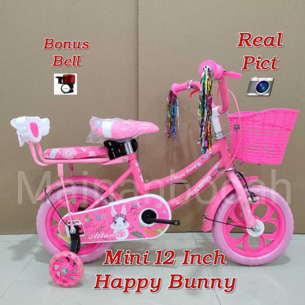 Jual TERMURAH Sepeda Mini Anak 12 inch Atlantis Happy Bunny Perempuan ...