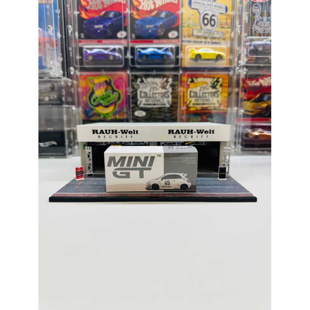 Jual Mini GT No 809 LB Works x Abas Works ABARTH 595 Gara White ...