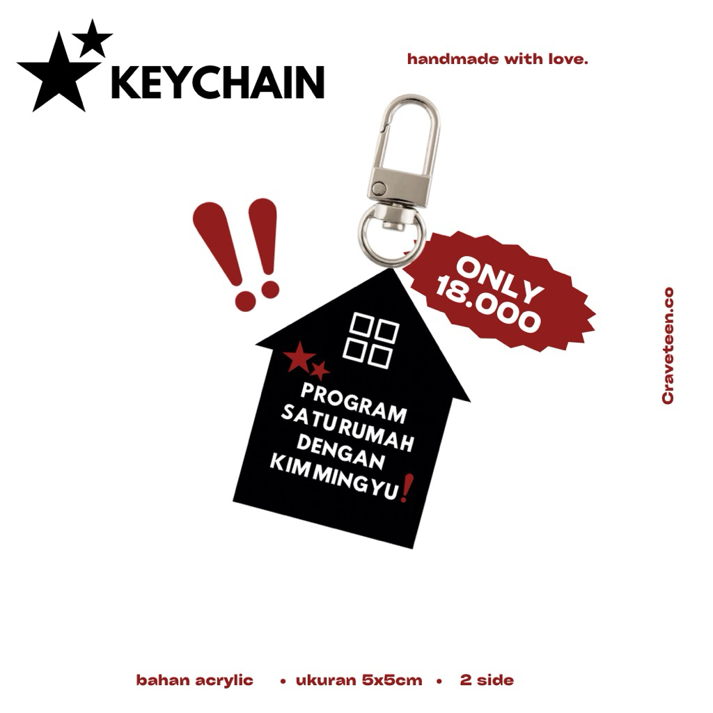 Jual {READY STOCK} KEYCHAIN PROGRAM SATU RUMAH WITH SVT BY CRAVETEEN ...