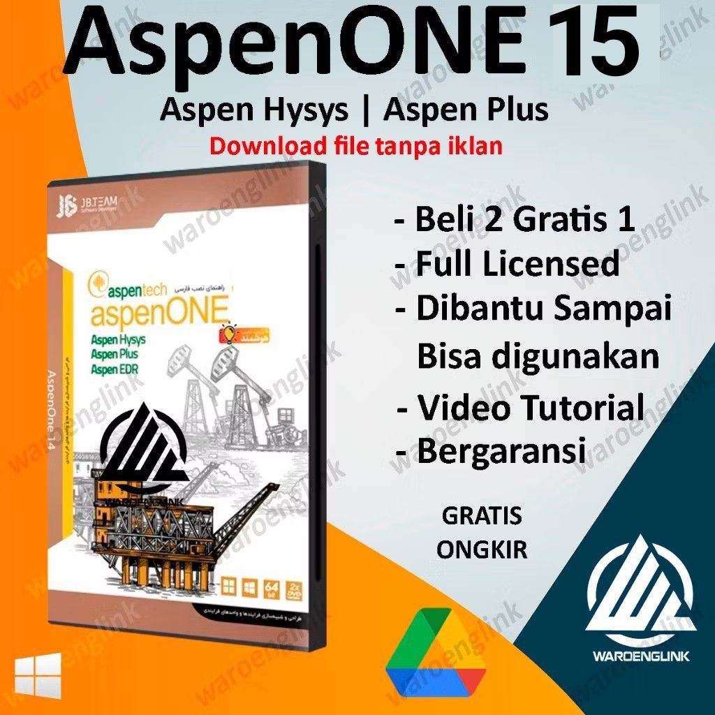 Jual AspenONE 15 Aspen Hysys 15 | Video Install | Windows | Full Version | Lifetime | Shopee ...
