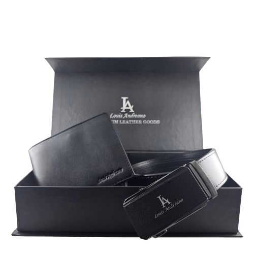 Jual Gift Set Dompet dan Ikat Pinggang Pria Louis Andreano LA-547164E | Shopee Indonesia