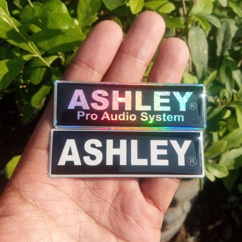 Jual [READY] EMBLEM ASHLAY 7X2 cm II Logo Sound | Shopee Indonesia