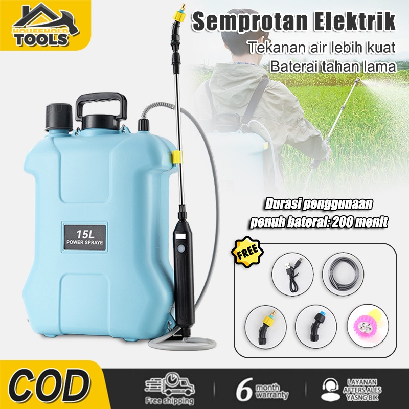 Jual Sprayer Elektrik Gendong Sprayer Tools Semprotan 13/15 5/8 Liter ...