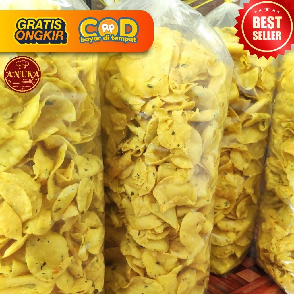 Jual 500gr - Kecimpring Singkong Bawang Daun Rasa Asin Gurih, Comring ...