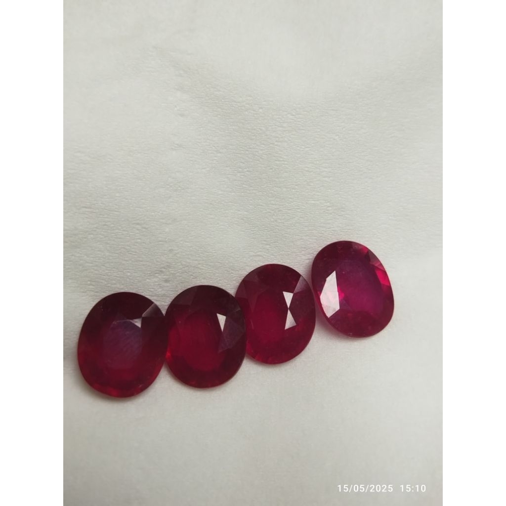 Jual natural Rubi (corundum) color pgeon blood 12mmx10mm,batu permata ...