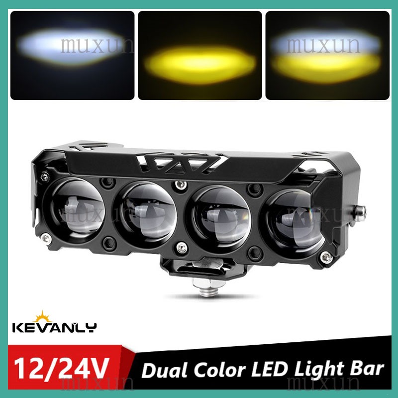 Jual KEVANLY Lampu sorot mobil dua warna LED SQL4 lampu kabut tambahan ...