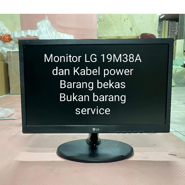 Jual MONITOR LG 19-inch 19M38A dan Kabel Power ,minus : ada garis ...