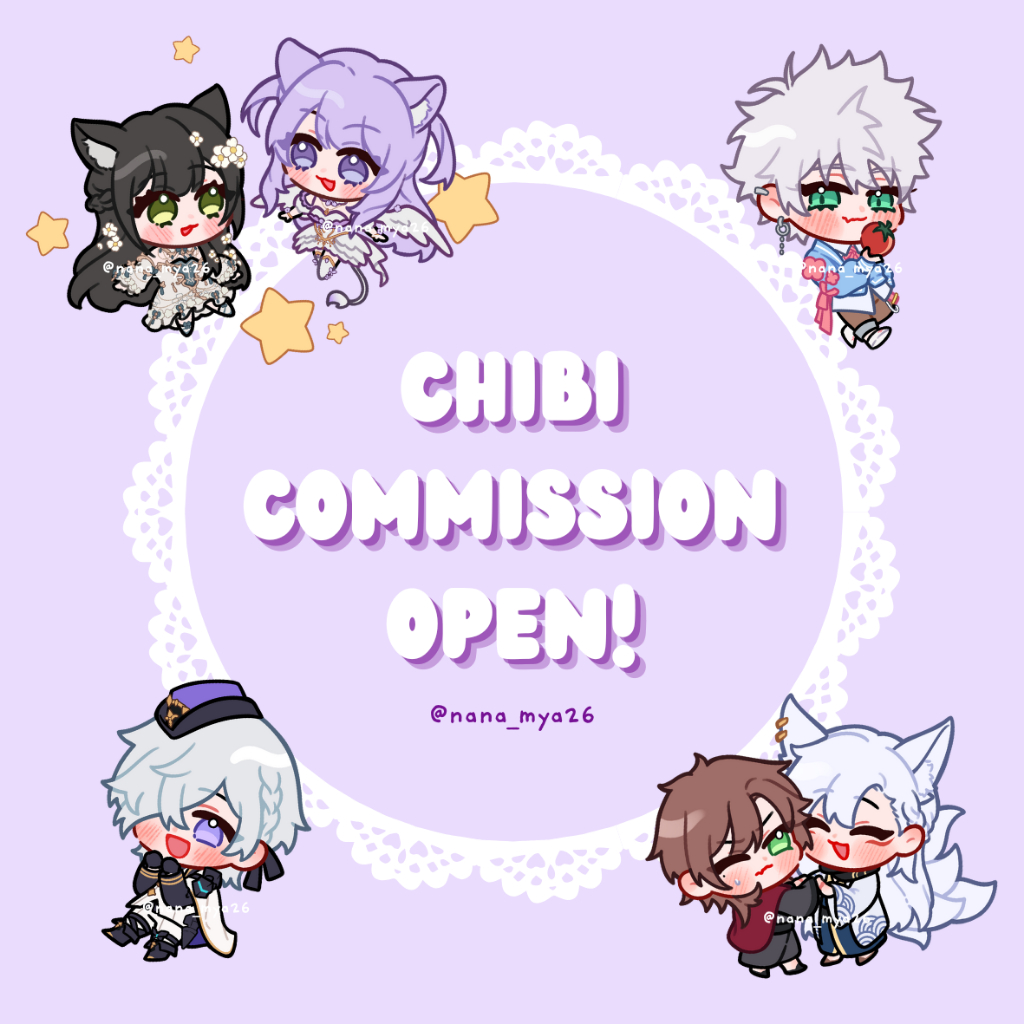 Jual COMMISSION OPEN | Chibi Art Commission | Jasa Gambar Chibi ...