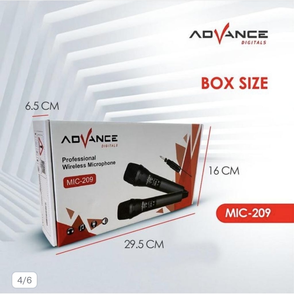 Jual MIC ADVANCE 209 mik wireless advance | Shopee Indonesia