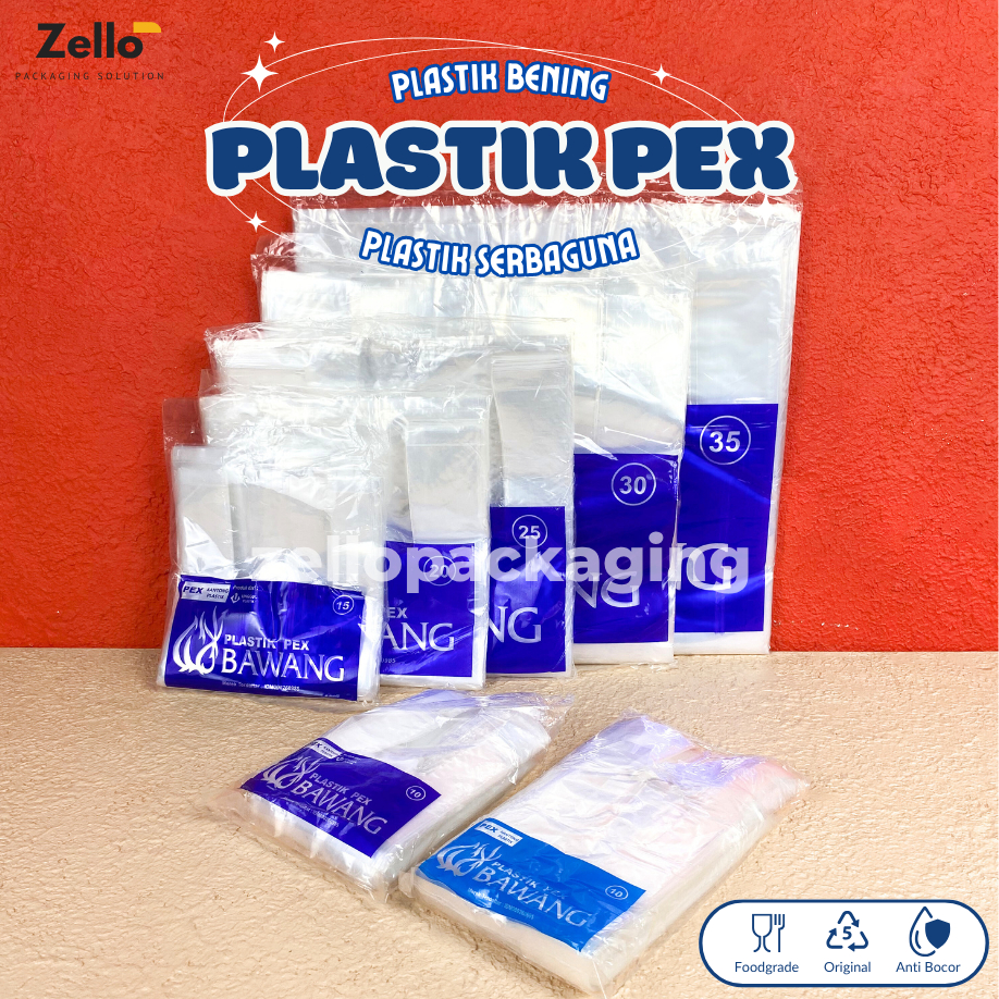 Jual Kantong Plastik Pex Kresek Bawang Bening Size 10 15 20 25 30 35 ...