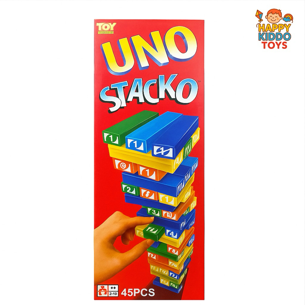 Jual UNO Stacko Balok Susun | Mainan Anak Balok Angka Warna | UNO Jenga ...