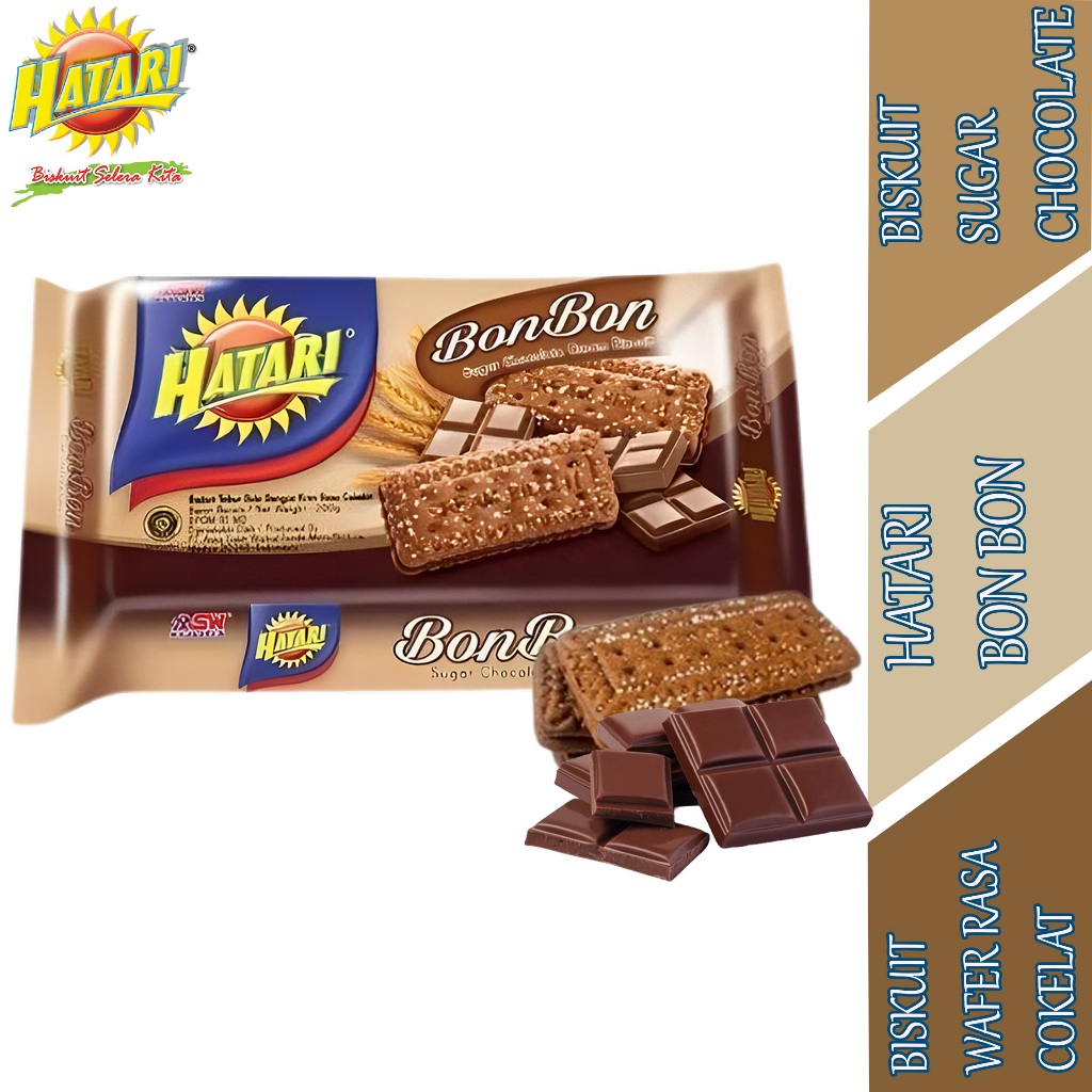 Jual Biskuit Wafer Rasa Choco - Biscuit Hatari Bon Bon - Biskuit Sugar ...
