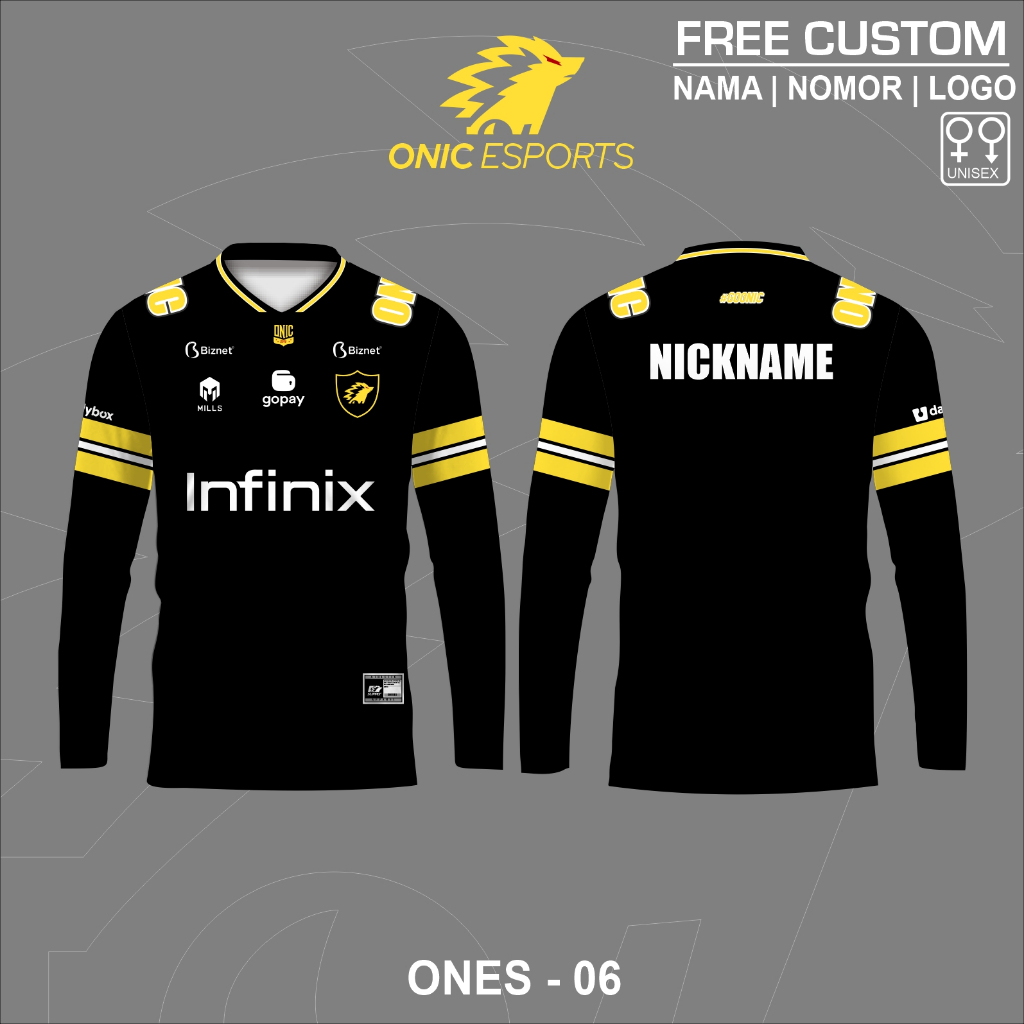 Jual Jersey onic esport terbaru baju gaming kaos e sport 2025 lengan ...