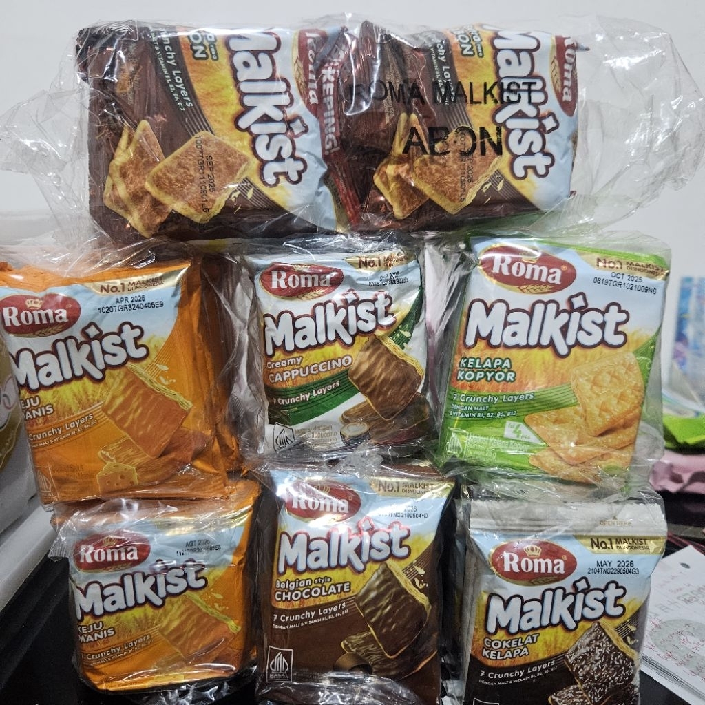 Jual Roma Malkist Renceng Malkist Abon Coklat Keju Manis Cappuccino ...