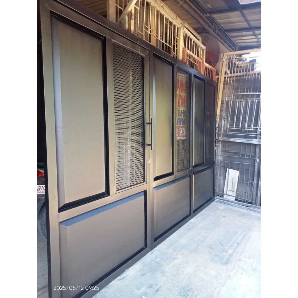 Jual pagar dorong/ pagar seliding motif minimalis rumah moderen ...