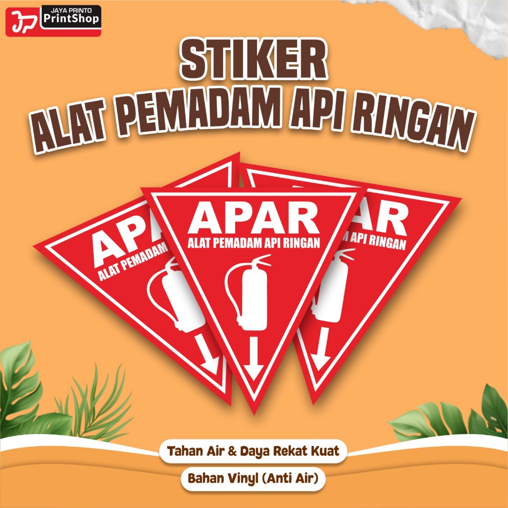 Jual Stiker K3 Sign APAR - Alat Pemadam Api Ringan Tahan Air_STICKER ...