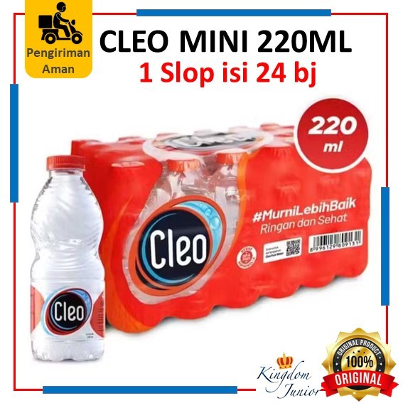 Jual CLEO MINI (220ML / PACK ISI 24 PCS)/AIR MINUM CLEO / CLEO AIR MINERAL 220ML | Shopee Indonesia
