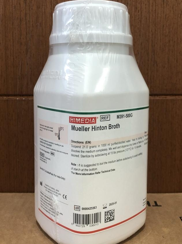 Jual Mueller Hinton Broth 500g – HiMedia M391 – Media Uji Antibiotik ...