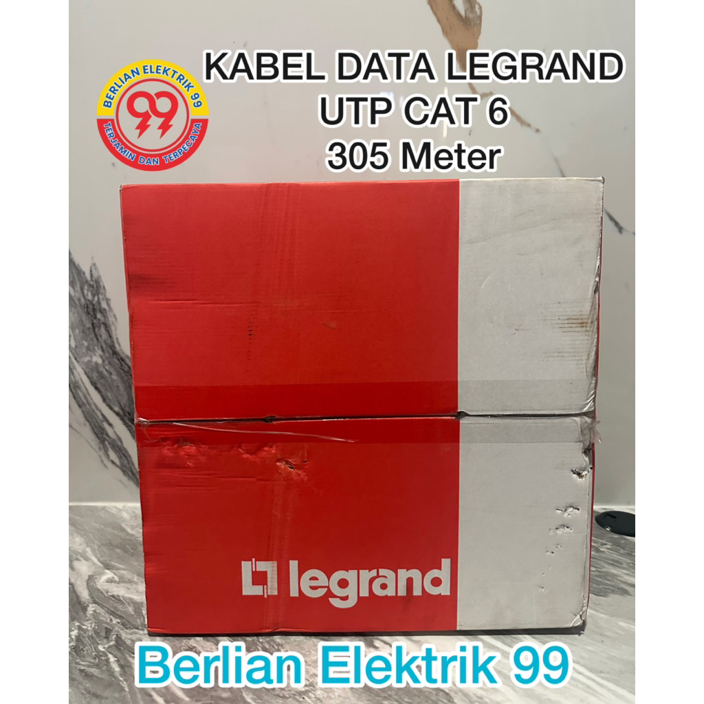 Jual kabel data utp legrand cat 6 305m/DATA LEGRAND | Shopee Indonesia