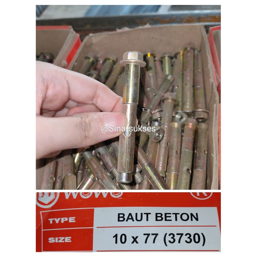 Jual Dynabolt Semua Ukuran Lengkap Merek WOWO/ Dynabolt 8x10 10x50 ...