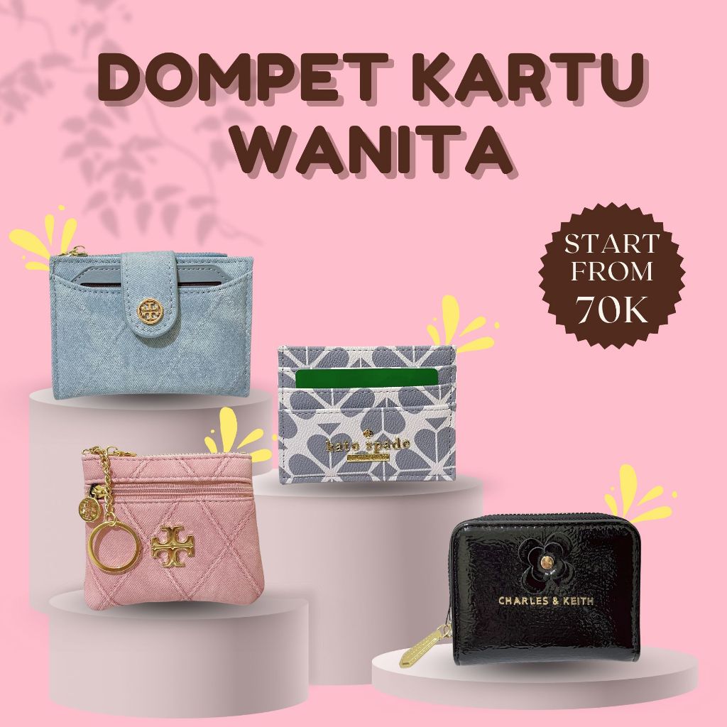 Jual Dompet Kartu Wanita Mini | Dompet Resleting Elegan | Dompet Kartu ...