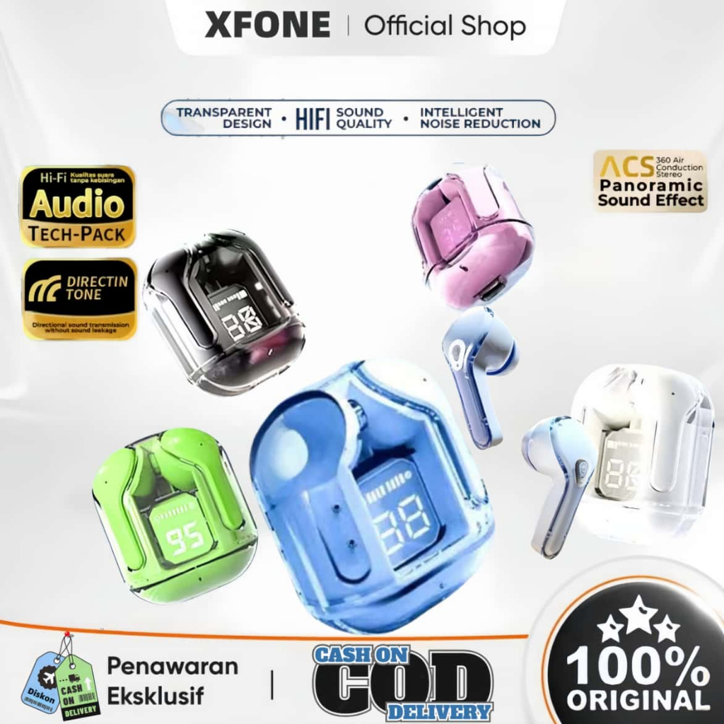 Jual XFONE Air31 Ultrapods TWS Bluetooth 5.3 Earphone Android with ...