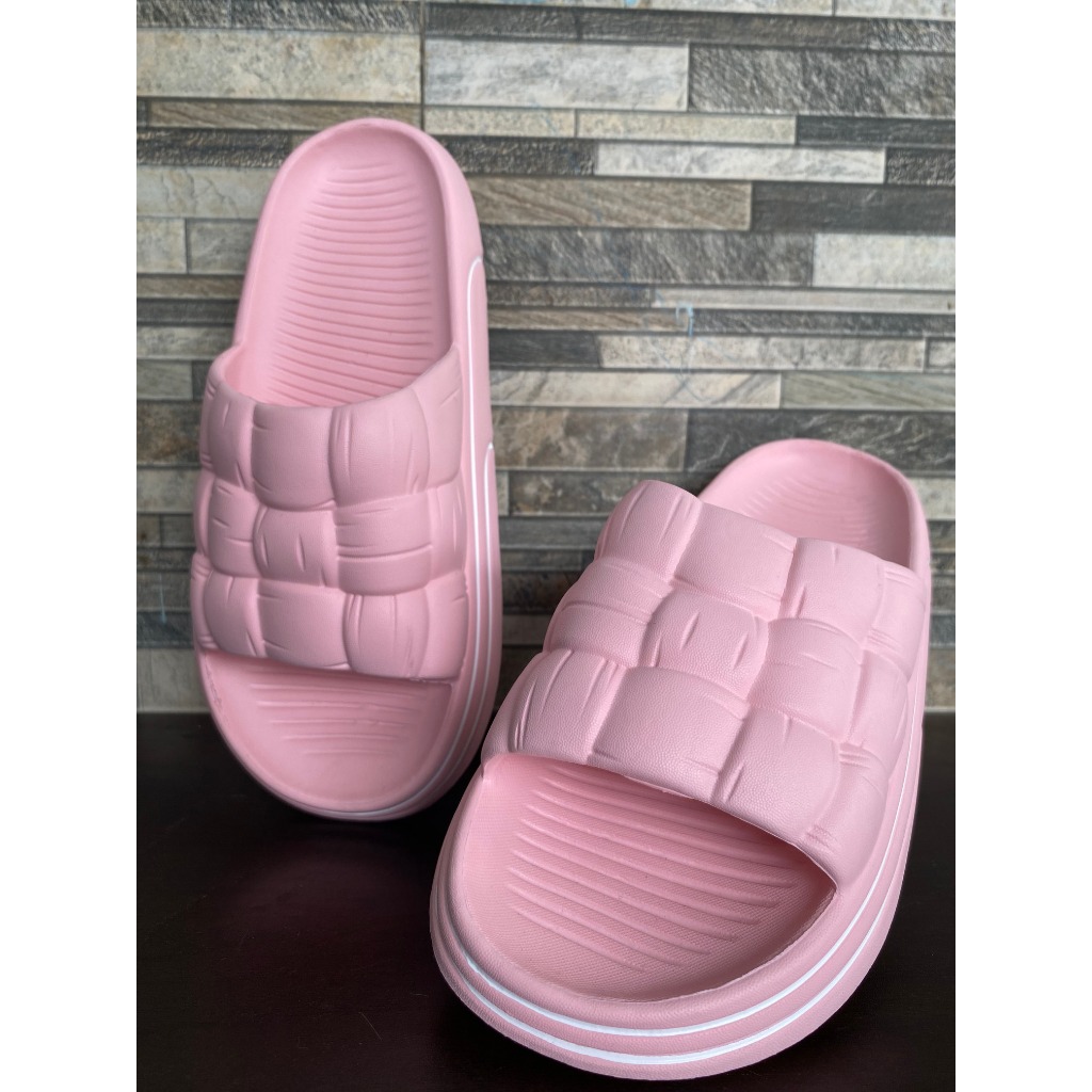 Jual SNB 02 | Sandal selop karet pria wanita anti slip warna Pink ...