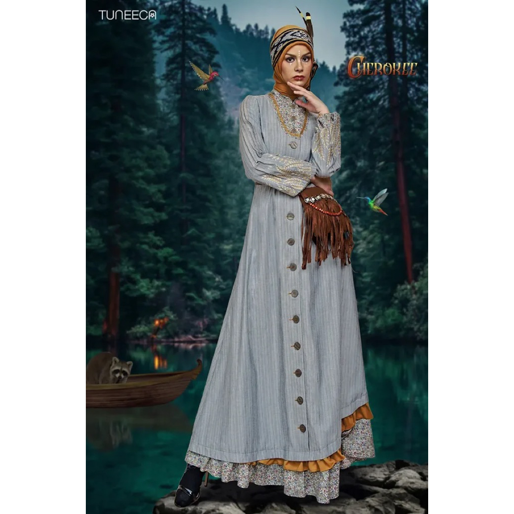 Jual TUNEECA GAMIS TAYANITA SAKO T-0625008 (TUNEECA CHEROKEE ) | Shopee ...