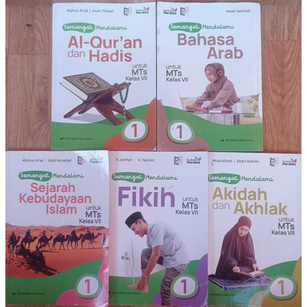 Jual Fikih, Akidah Akhlak, Al-Qur'an Hadis, Bahasa Arab, Sejarah Kebudayaan Islam. kls 7 MTs ...